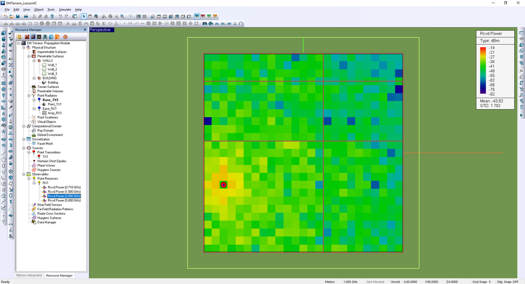 EM.Terrano Tutorial Lesson 4: Analyzing Indoor Propagation Inside a ...
