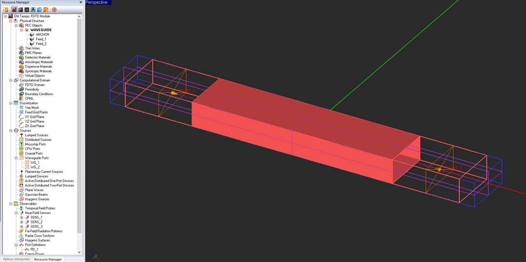 EM.Tempo Tutorial Lesson 6: Modeling Rectangular Waveguide Structures ...